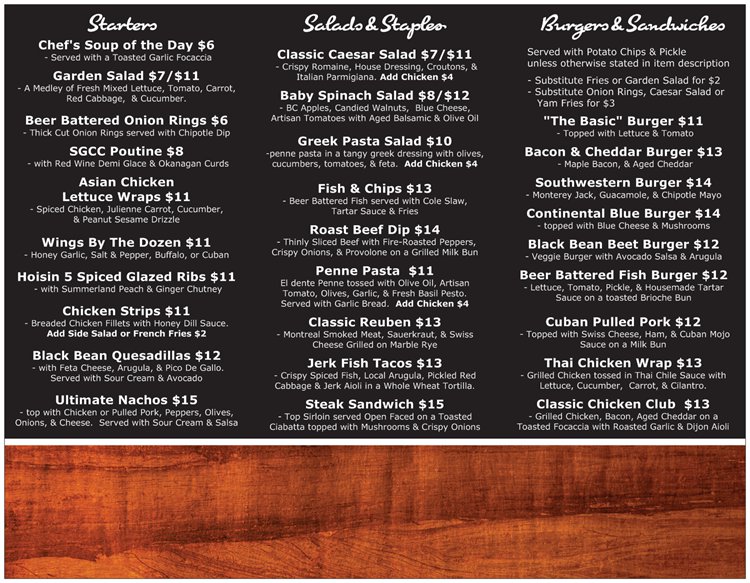 Restaurant - Summerland Golf & Country Club